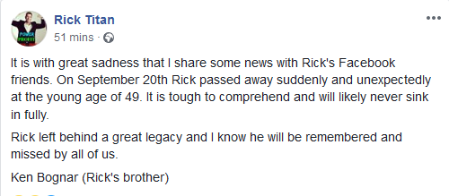 Rick Bognar Best Known As 'Fake' Razor Ramon Has Died - WEB IS JERICHO