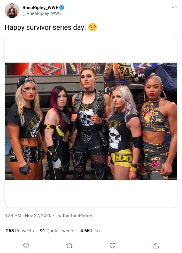 Rhea Ripley Teases Survivor Series Appearance Following Main Roster ...