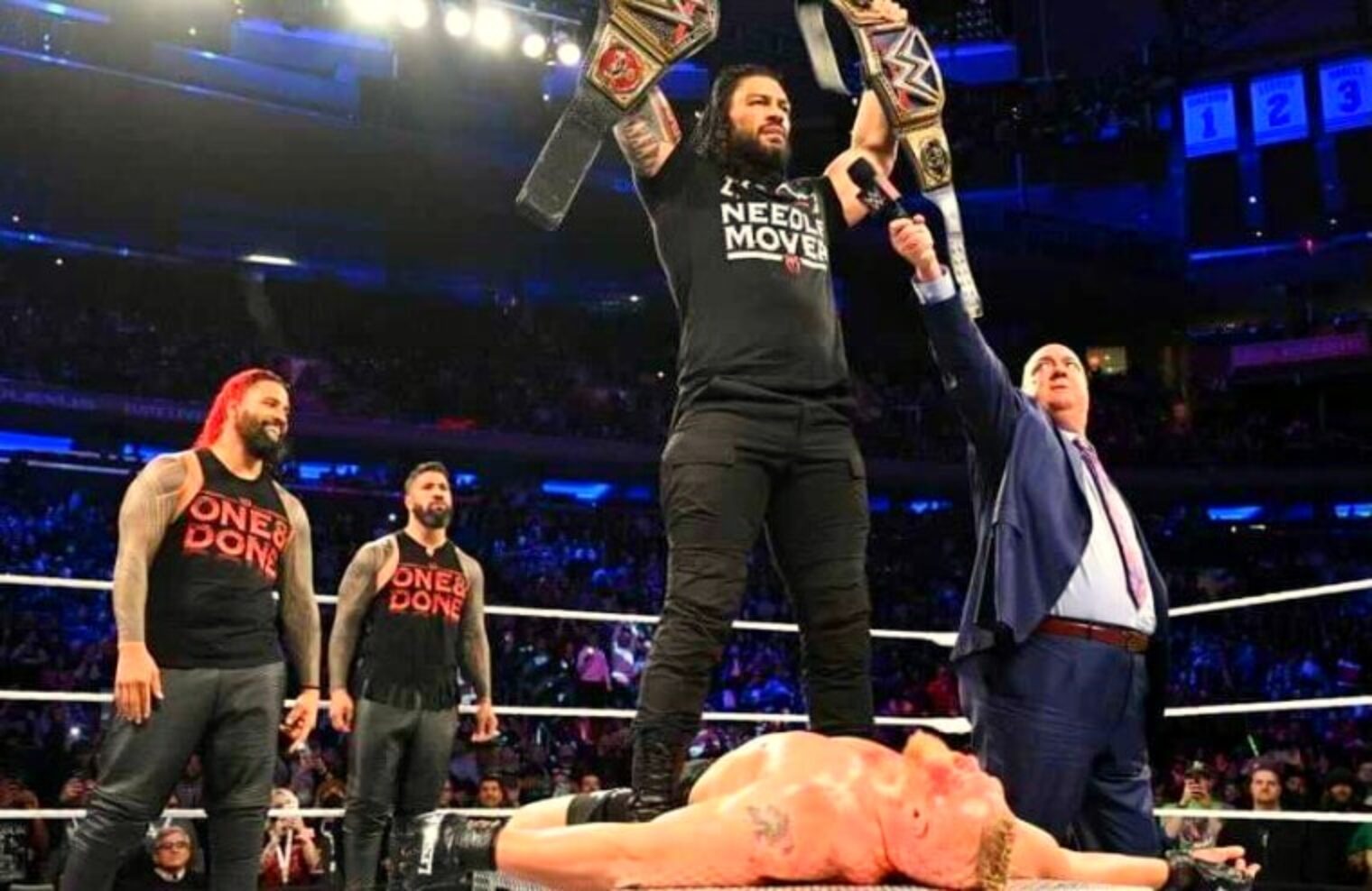 The Bloodline Left Brock Lesnar Laying At MSG House Show (w/Video ...