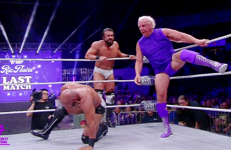 Ric Flair Passed Out During His Last Match W Video Web Is Jericho