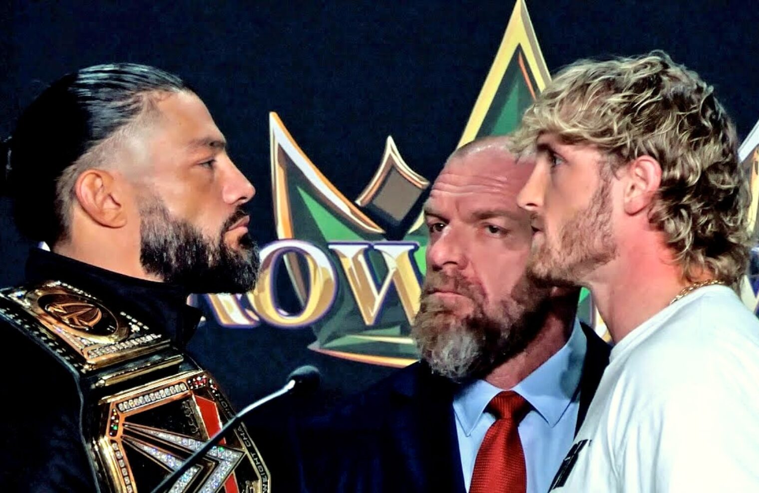 The Reason WWE Booked Roman Reigns Vs. Logan Paul For Crown Jewel ...