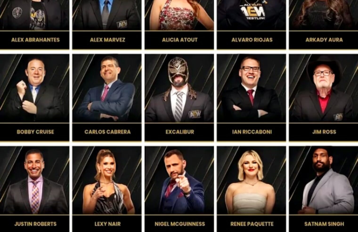 AEW Talent Recategorized On Official Roster Page - WEB IS JERICHO