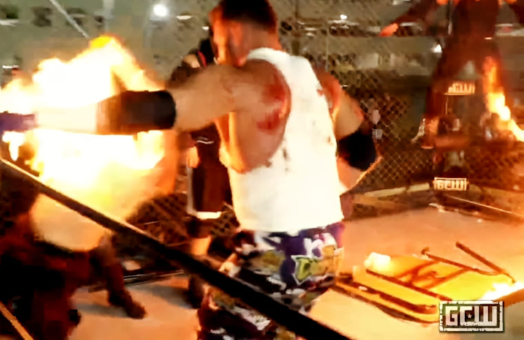 Former AEW Wrestler Shows Off Horrific Burns After Catching Fire During ...