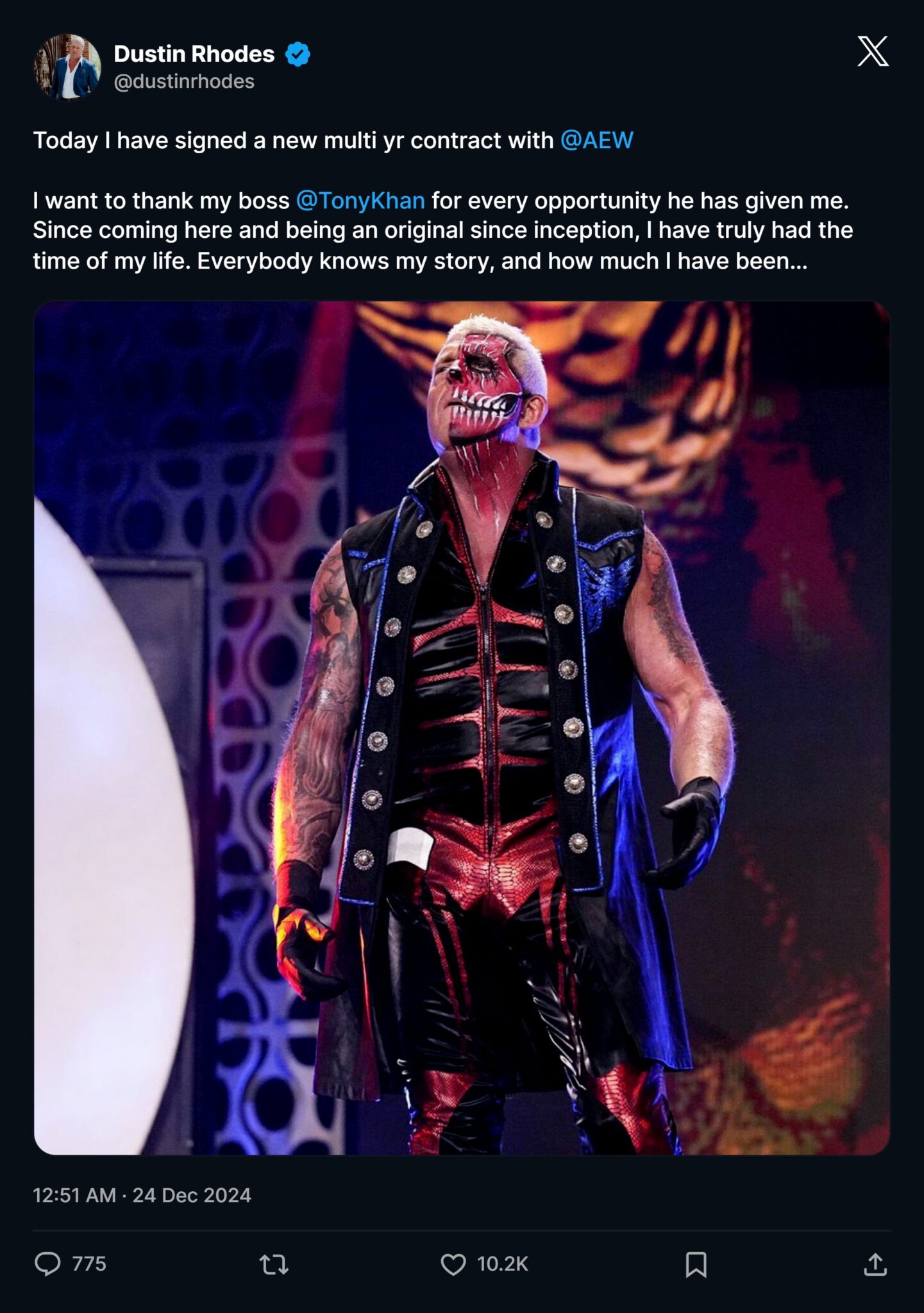 Dustin Rhodes Makes Announcement Regarding His Pro Wrestling Future ...