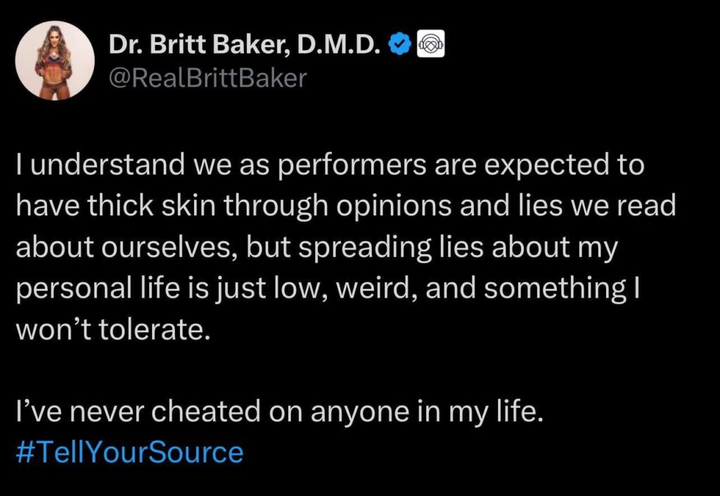 Dr. Britt Baker Addresses The Claim She Cheated On Adam Cole - WEB IS JERICHO