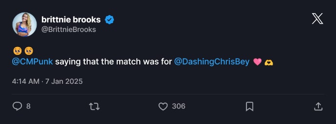 Chris Bey’s Girlfriend Acknowledges CM Punk Mentioning Him During Raw ...